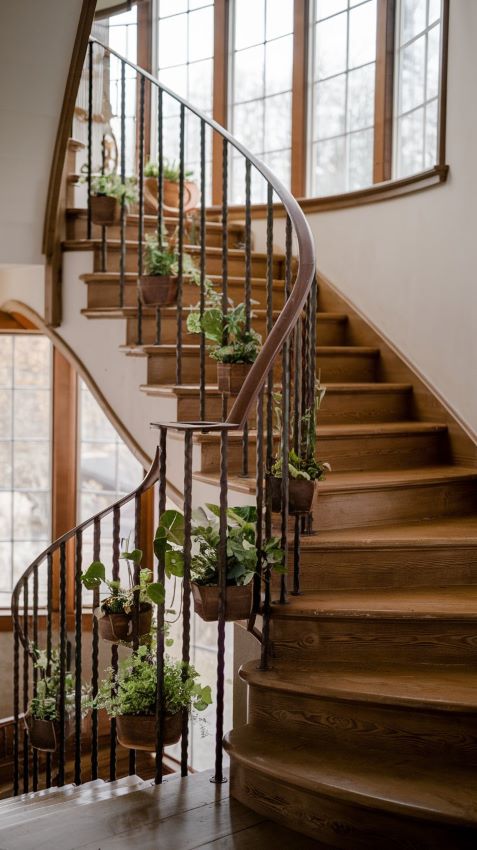 15 Farmhouse Stair Railing Ideas to Transform Your Entryway - KITCHEN ...