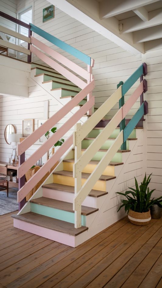 15 Farmhouse Stair Railing Ideas to Transform Your Entryway - KITCHEN ...