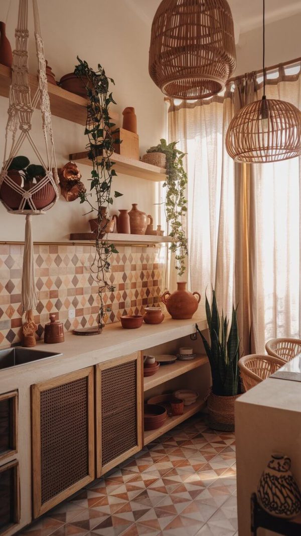 29 Gorgeous Scandi Boho Kitchen Ideas to Transform Your Home Cooking Space