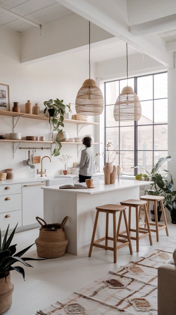 29 Gorgeous Scandi Boho Kitchen Ideas to Transform Your Home Cooking Space